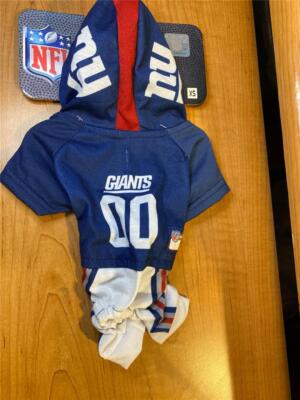 NEW NFL NY Giants Official Team Pet Wear Team Hoodie Uniform Onsie Size ...