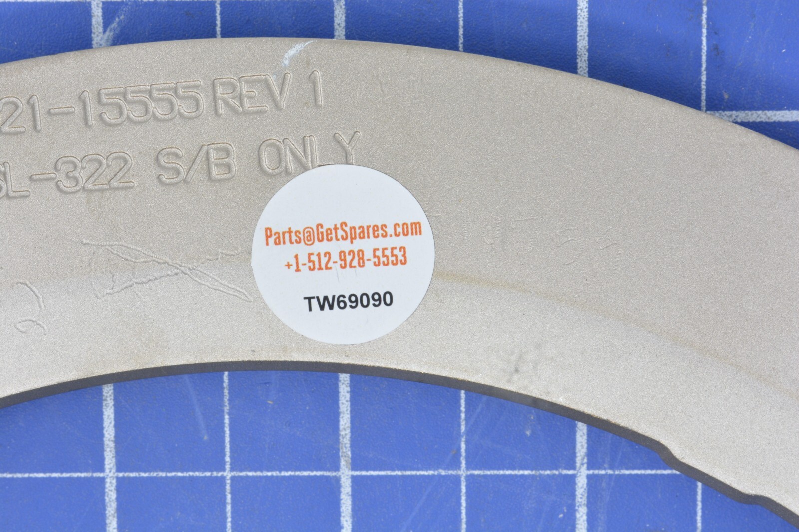 0021-15555 /DEPOSITION RING,8 SNNF, ESC, ALUM, HIGH /APPLIED MATERIALS ...