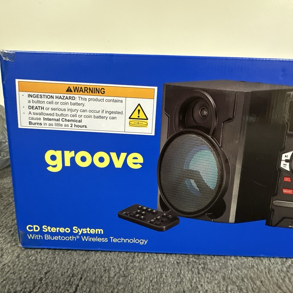ONN 200W Groove CD Stereo Speaker System USB Bluetooth Wireless ...