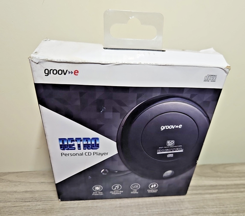 Groove Grove-e Retro Personal CD Player GV-PS110-BK New and Sealed ...