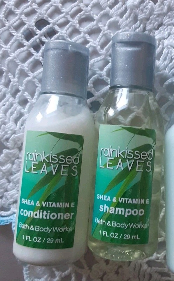 Bath and Body Works Rain Kissed Leaves Lot Of 2 1 FL oz Trial/Travel ...
