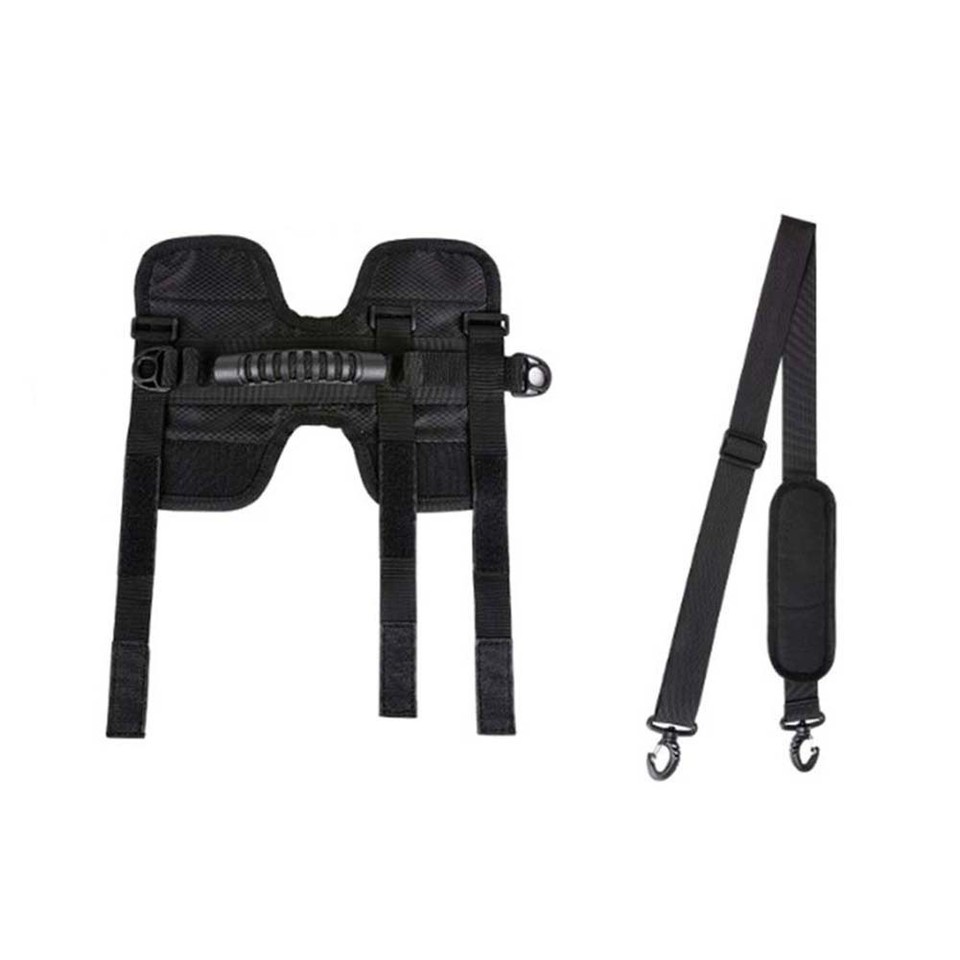 Adjustable carry straps for folding bikes with soft grip handles for ...