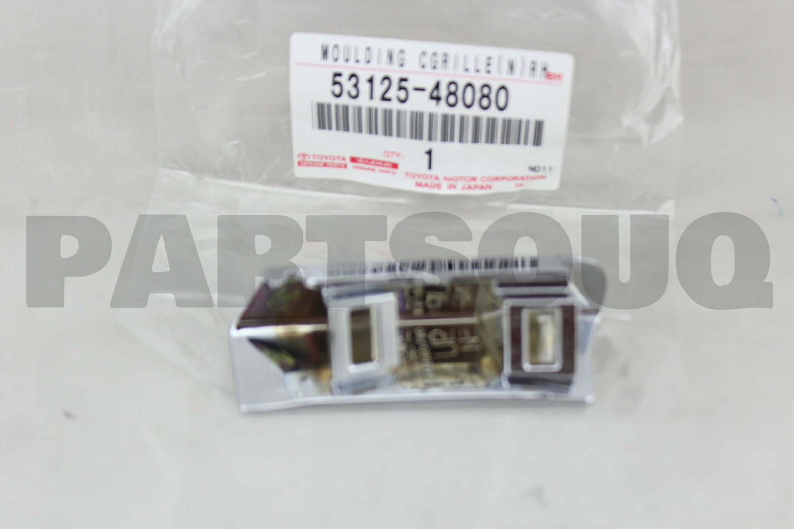 5312548080 Genuine Toyota MOULDING, RADIATOR GRILLE, CENTER RH 53125 ...