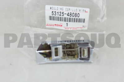 5312548080 Genuine Toyota MOULDING, RADIATOR GRILLE, CENTER RH 53125 ...