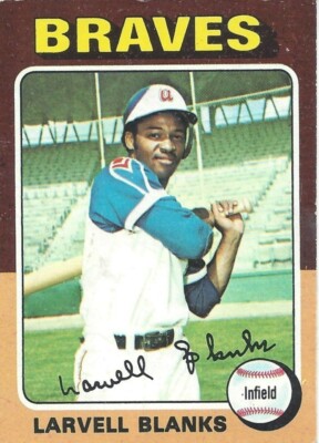 1975 Topps Larvell Blanks 394 Braves VG | eBay