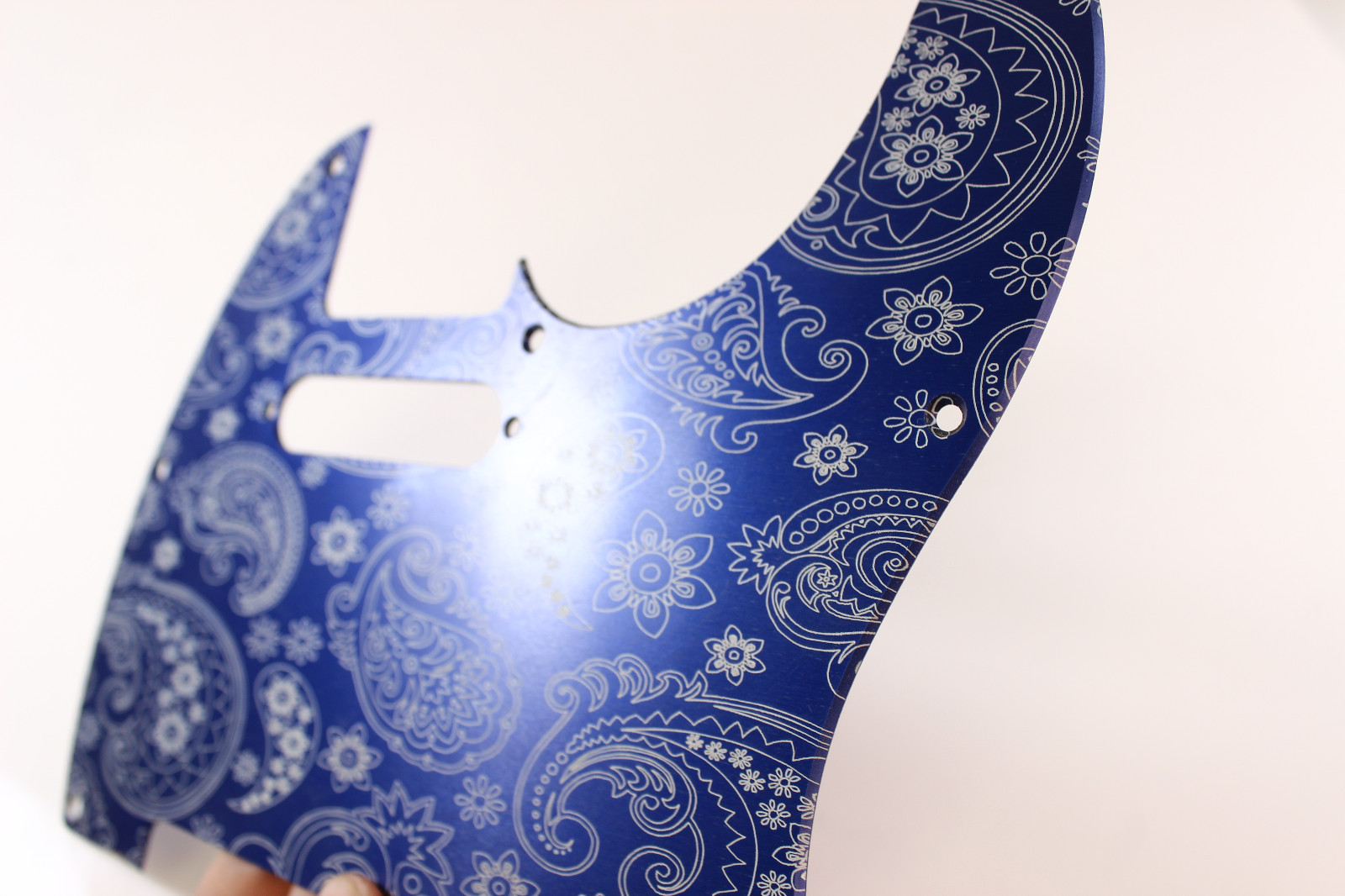 Blue Paisley Anodized Aluminum Tele Pickguard Fits Fender Telecaster ...