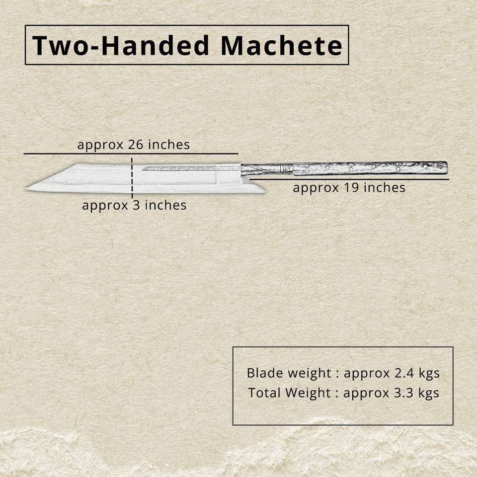 Custom Handmade Machete Carbon Steel Blade Long Handle Extremely Sharp ...