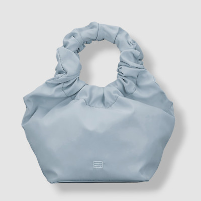 $300 Frame Women's Blue Le Scrunch Mini Crossbody Ruched Purse Bag | eBay