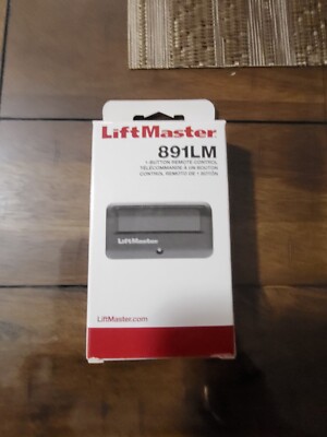 LiftMaster 891LM 1 Button Garage Door Opener Remote Control - Black New ...