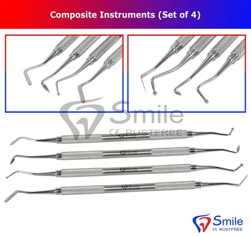 Allemand Dentaire Composite Instruments Kit Set 4 Reconstituant Labo Outils | eBay
