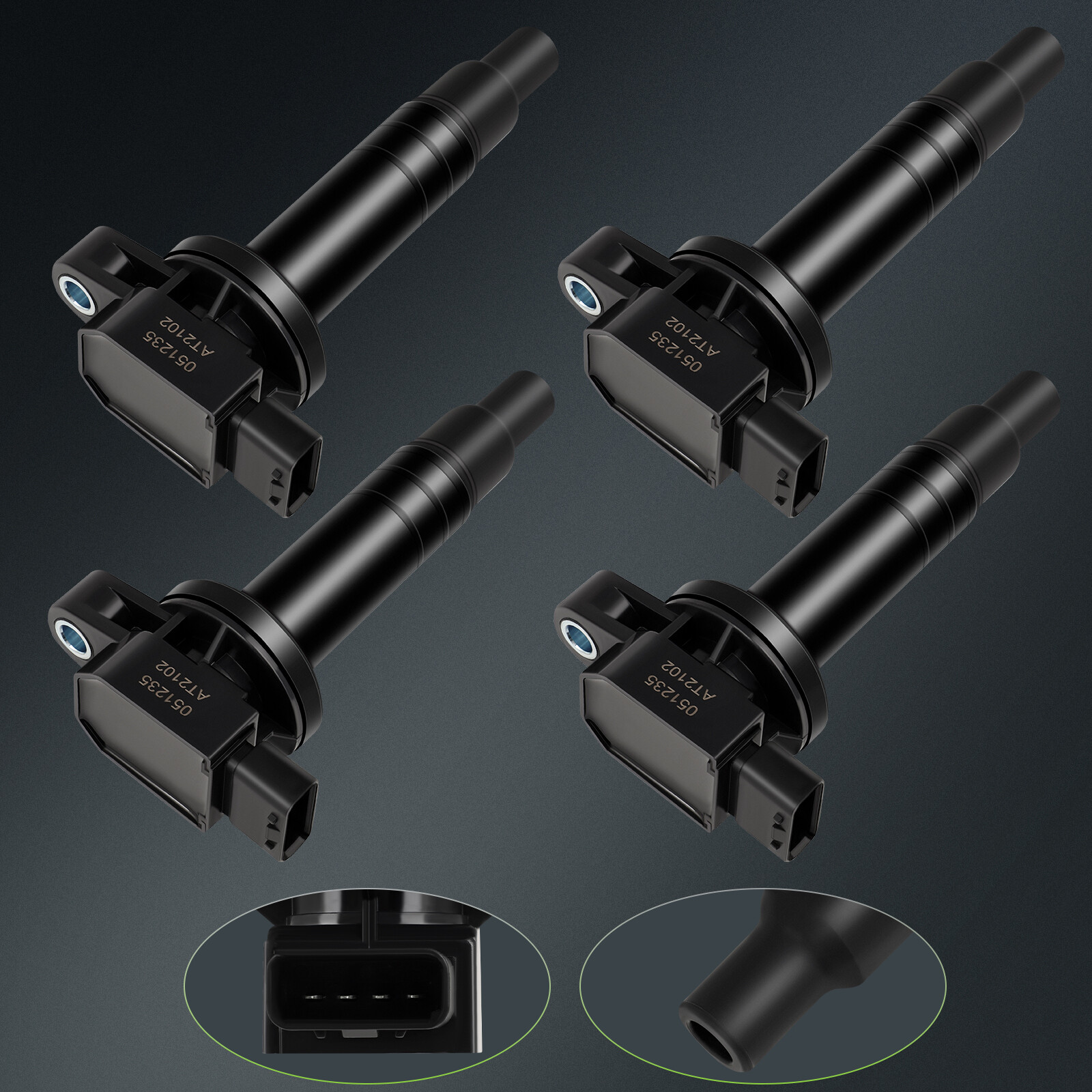 4 Ignition Coil Pack For Toyota Yaris Prius Echo Scion xA xB 1.5L L4 ...
