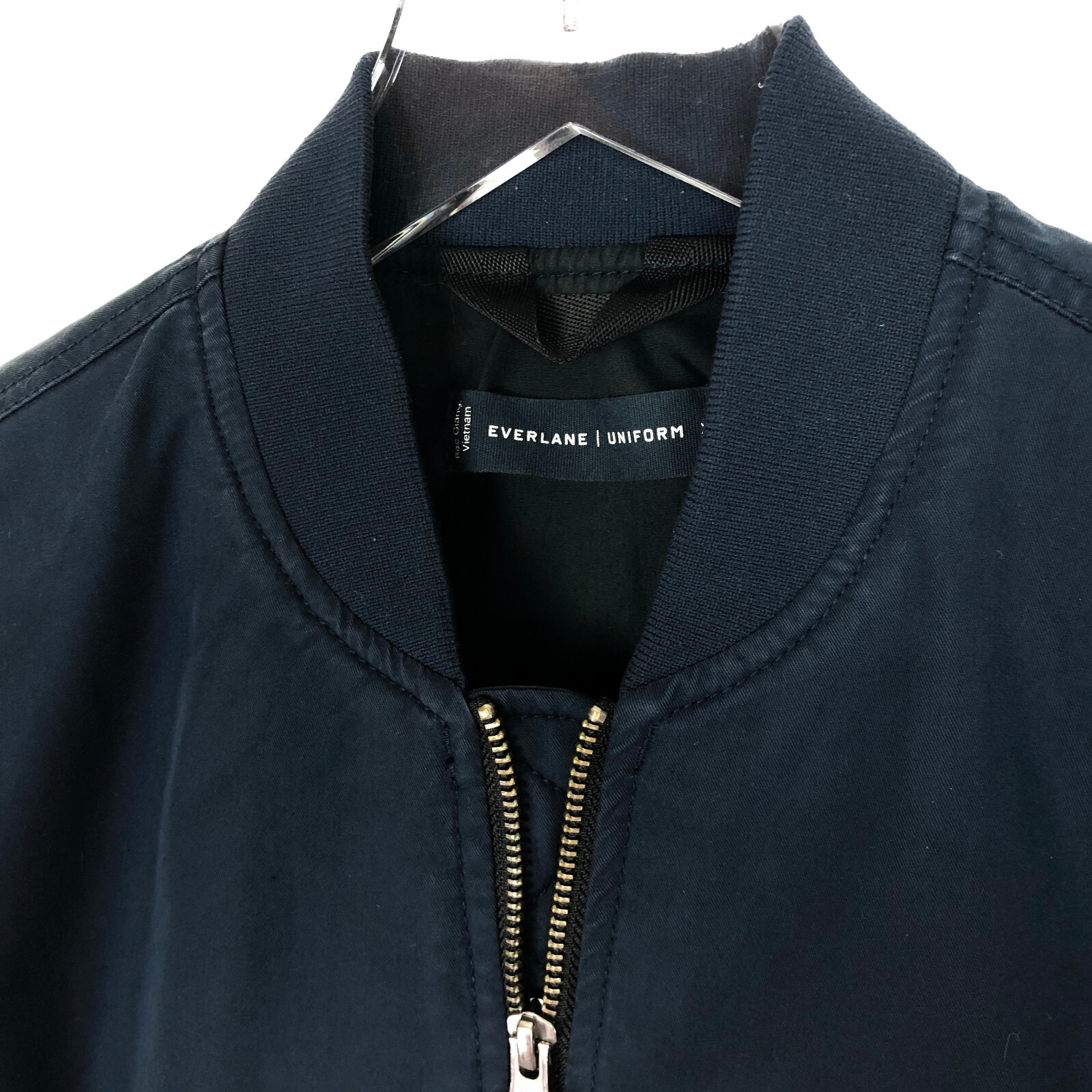 Everlane Uniform The Bomber Jacket Navy Blue Full Zip… - Gem