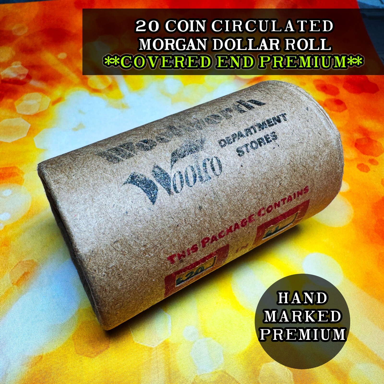 Circulated Morgan Silver $1 - 20 Coin Roll - Premium - Woolworth/Woolco ...