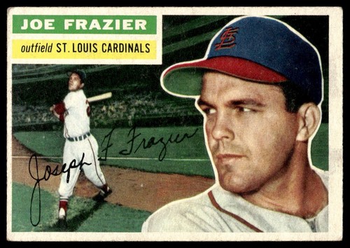 1956 Topps Gray Back Baseball Card Joe Frazier St. Louis Cardinals #141 ...