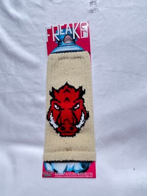 Freakers- NCAA- Arkansas Razorbacks beverage Socks- Fits most bottle ...