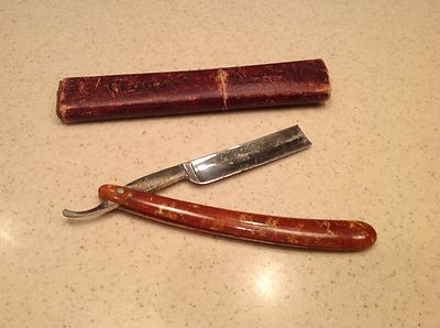 Vintage Straight Razor Men's Clauss Fremont USA Multicolored Handle W ...