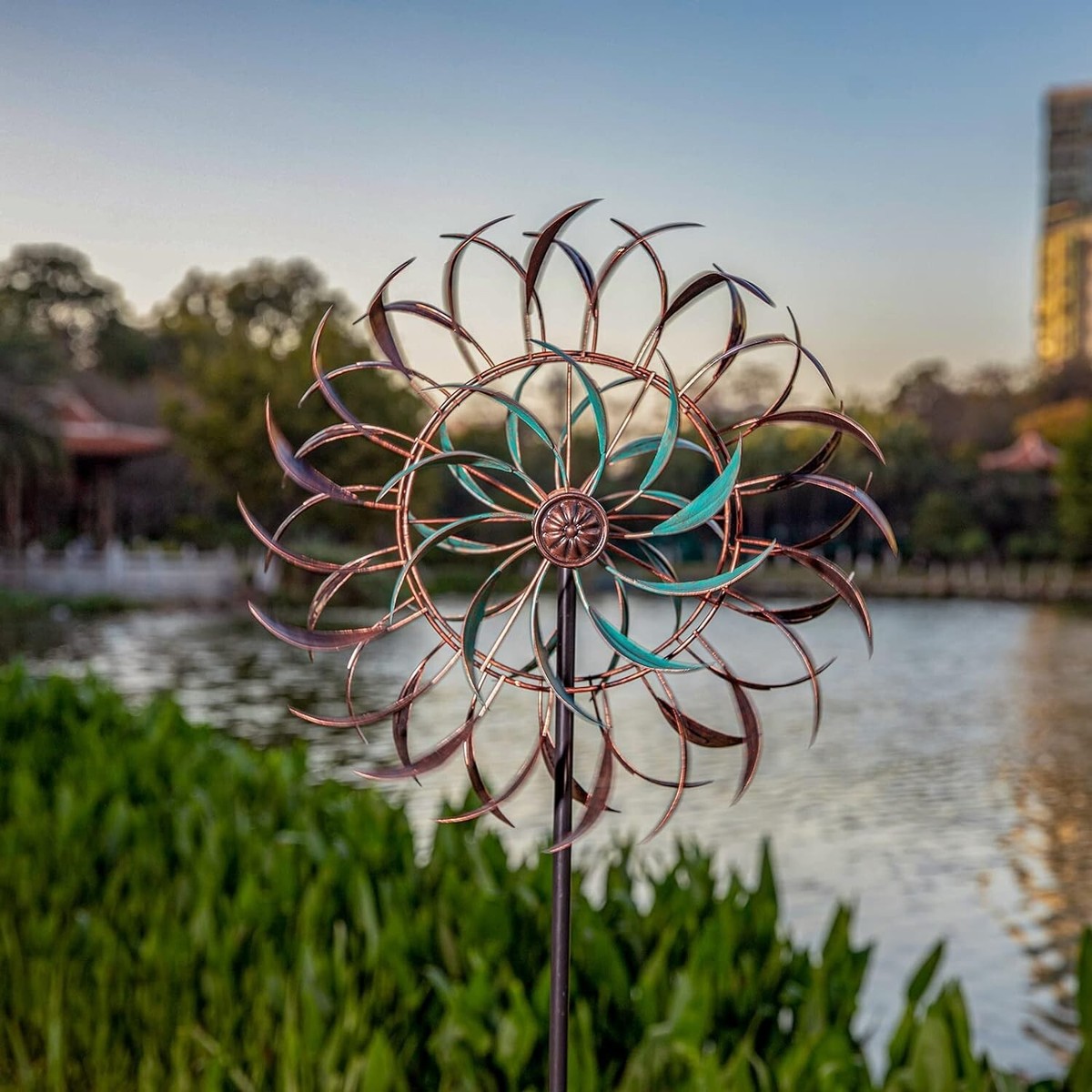 Large Metal Garden Spinners
