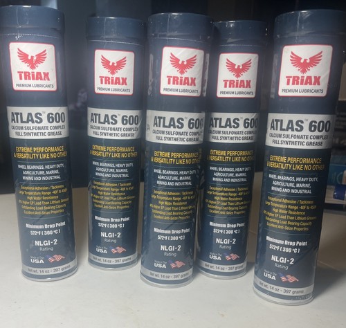 TRIAX Atlas 600 Grease - Full Synthetic High Temp NLGI-2 14 Oz (Pack of ...
