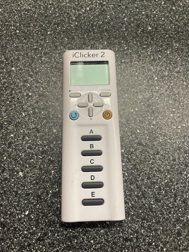 iClicker 2 Student Remote Classroom Response Control Multiple Choice ...