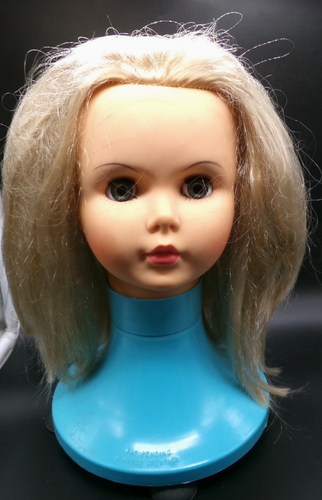 Vintage 1967 Nasco's Claudette Hairstyling Mannequin Head Kit w/ Real ...