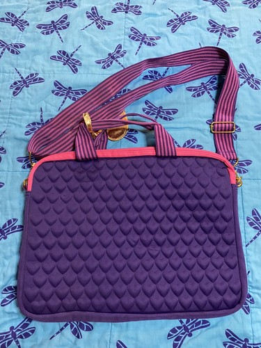 Justin Bieber Computer Laptop Case Purple Pink Gold Heart Strap Tote ...