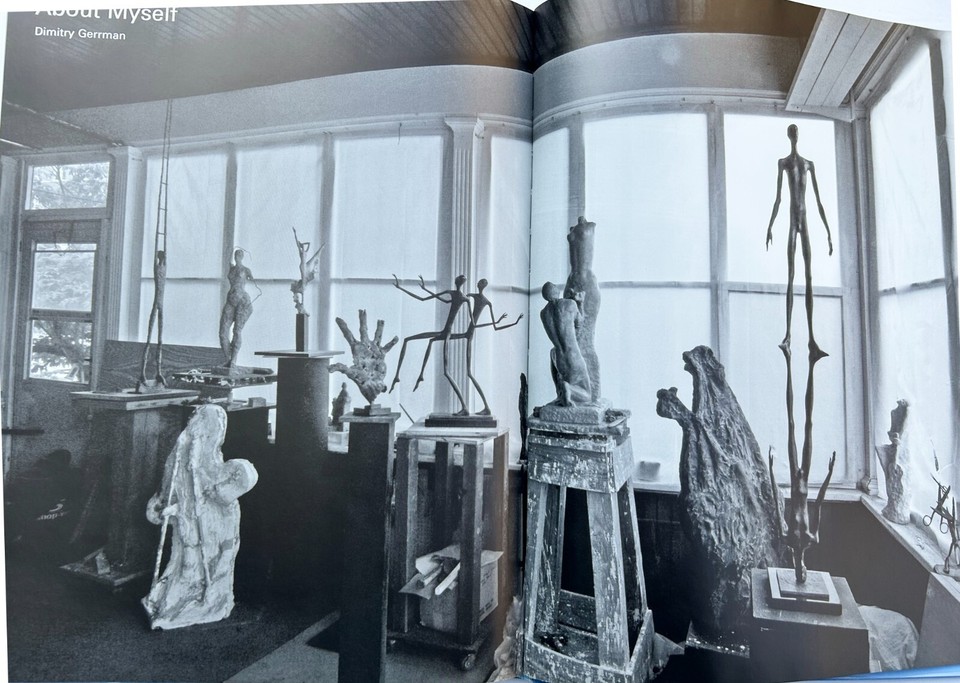 Dimitry Gerrman Russian American Bronze Sculpture Man with a Bird ...