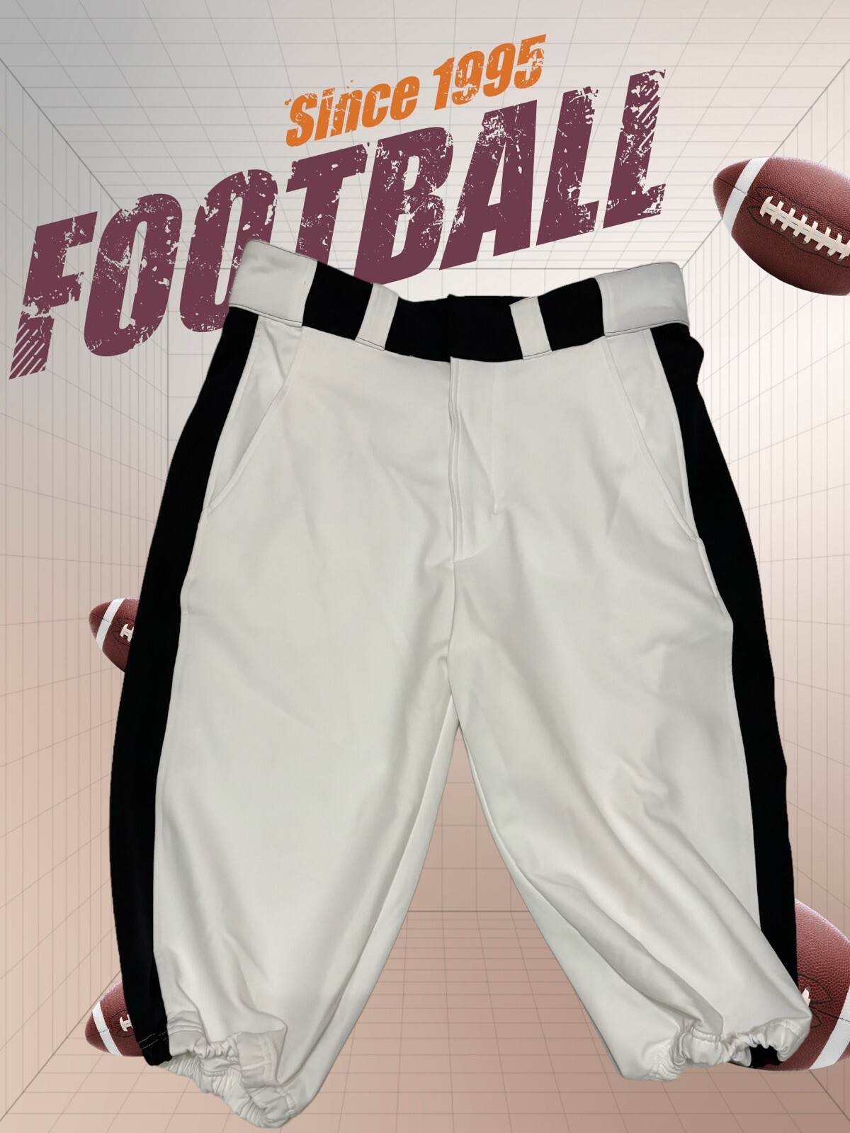 NFL Reebok Officials Referee Uniform Knicker Pant Men… - Gem