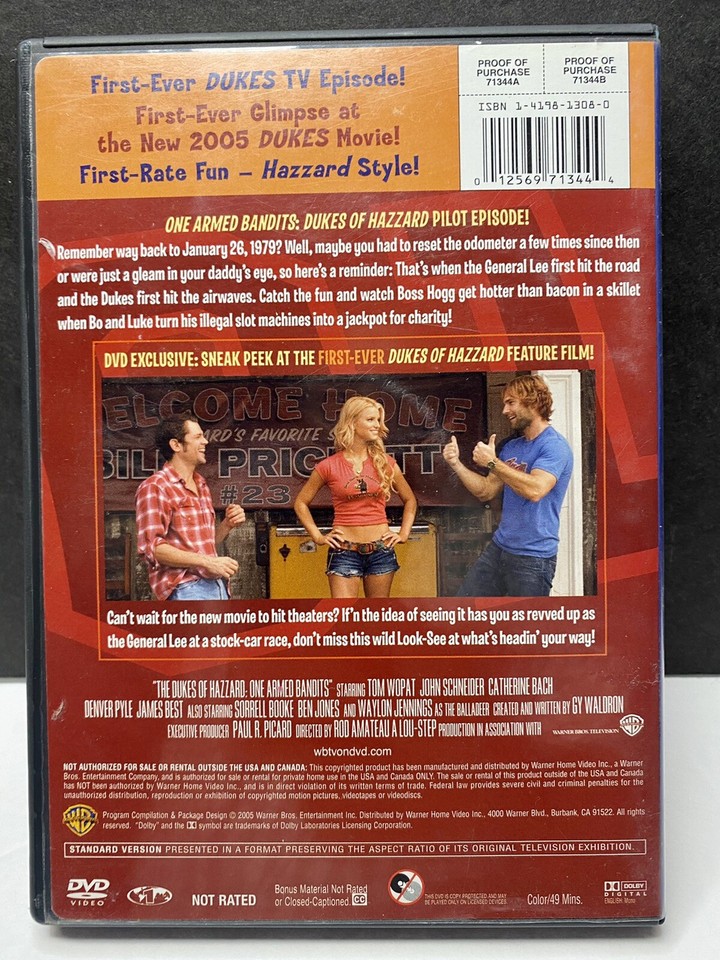 Dukes of Hazzard - Pilot Episode (DVD, 2007, Bonus Footage) NEW | eBay