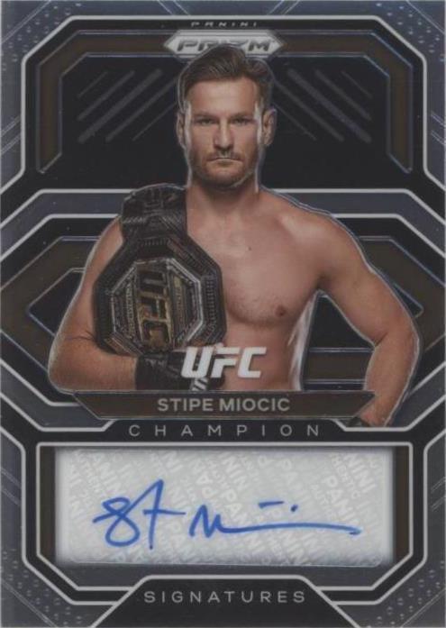 2021 Panini Prizm UFC - Champion Signatures Stipe Miocic #CS-SMC (AU ...