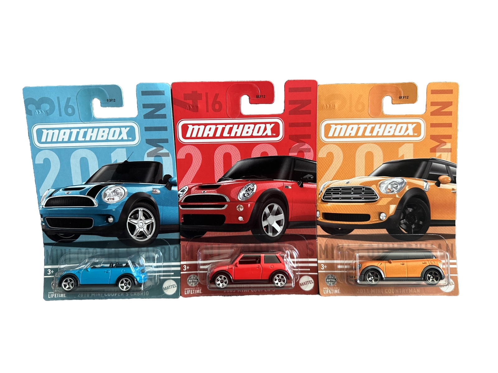 (2024) Matchbox Mini Cooper 3,4,5 S Cabrio Cooper S And Countryman (3 ...