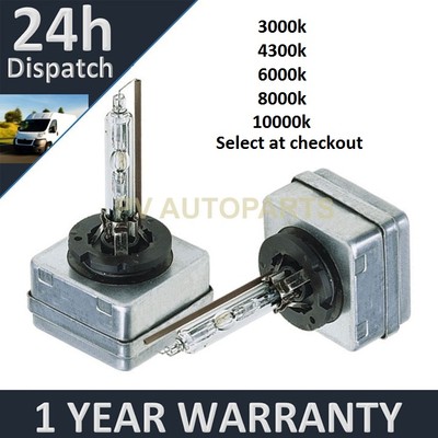 PAIR OF DiS XENON HID BULBS HEAD LIGHT LAMP REPLACEMENT FOR OE FACTORY ...