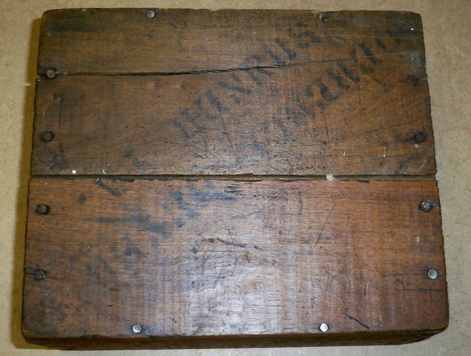 Vintage WESTERN AIR RIFLE SHOT Ammo Wooden Box Crate/ East Alton, Ill ...
