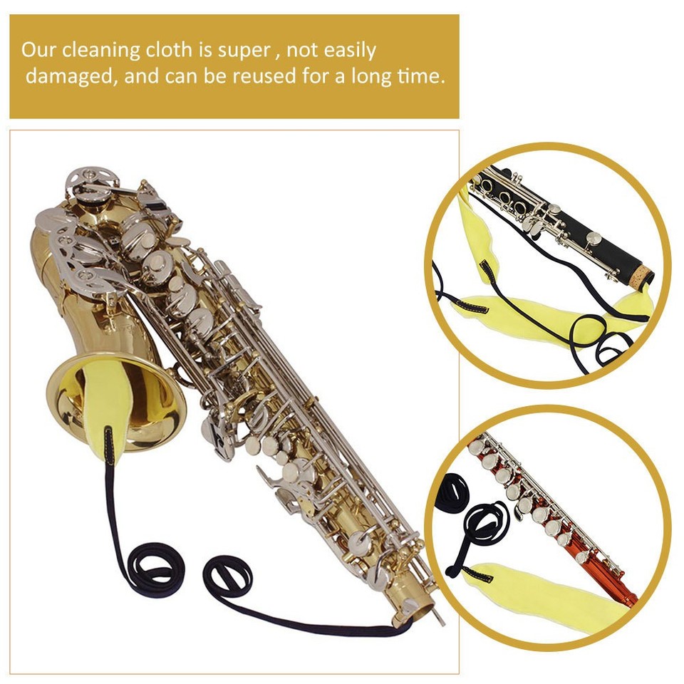 2 Pcs Saxophone Clean Cloth Universal Cleaning Flute Maintenance | eBay ...