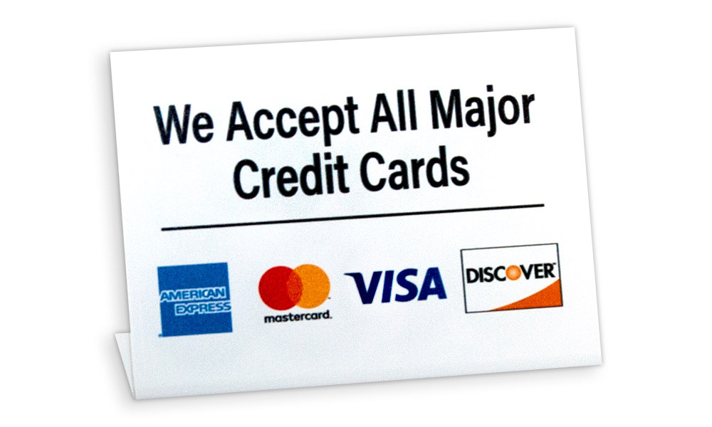 Major Credit Card Logo Free: We Accept All Major Credit And Debit