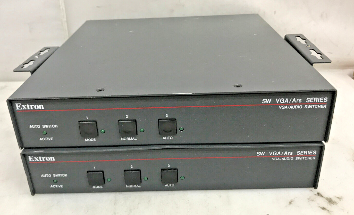 LOT OF 2 Extron SW VGA/Ars Series VGA/Audio Switcher | eBay