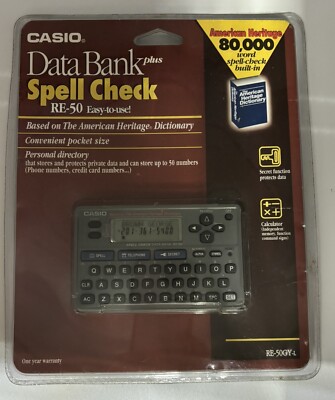 RARE Casio Spell Check Data Bank Based on American Heritage Dictionary ...