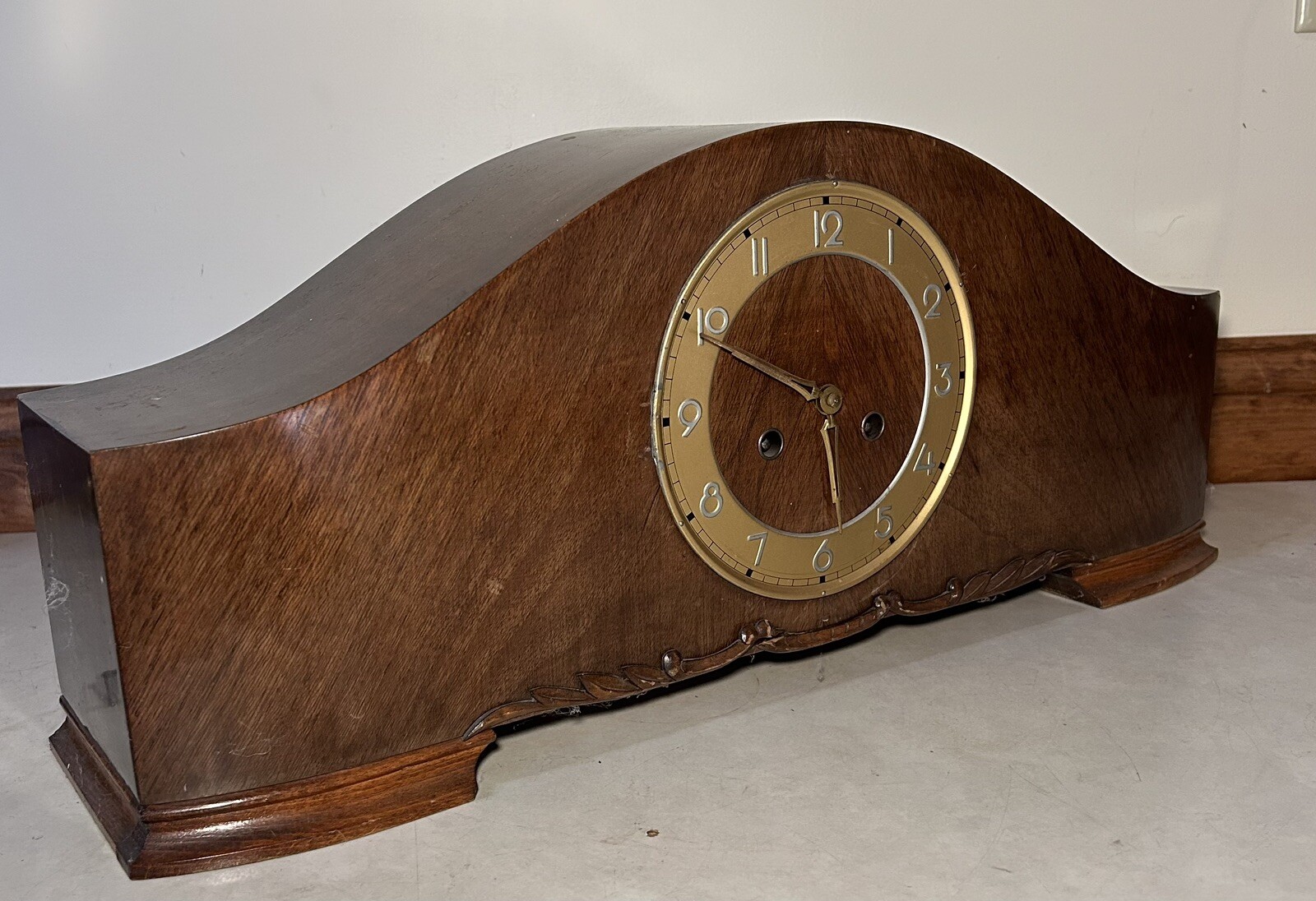 German Black Forest Art Deco Mission Mantel Table Shelf Clock | eBay