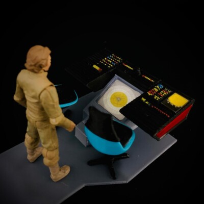 Star Trek Tos Bridge Main Center Console for 3.75 in (1:18) Figure ...