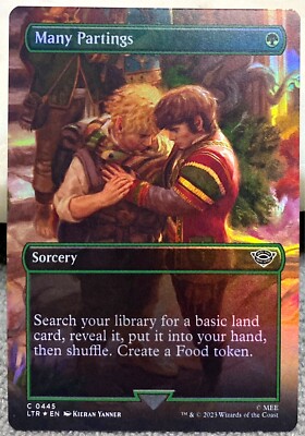 Many Partings 0445 Foil Borderless The Lord of the Rings MTG Card | eBay