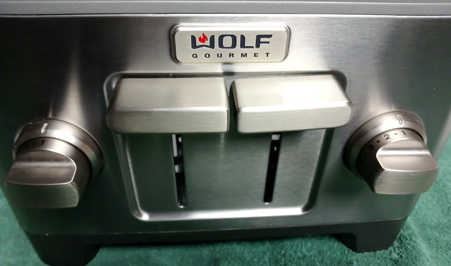 WOLF GOURMET EXTRA-WIDE 4 SLICE TOASTER BRUSHED STAINLESS STEEL MDL# ...