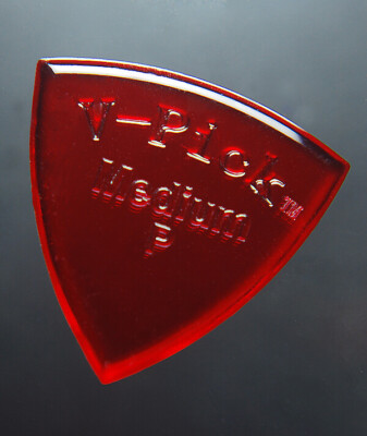 V-Picks Medium Pointed Pick Ruby Red | eBay
