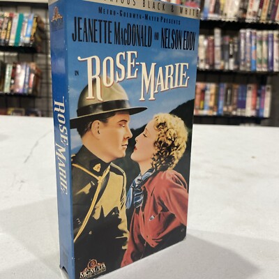 Rose-Marie VHS Black & White Starring Jeanette MacDonald and Nelson ...