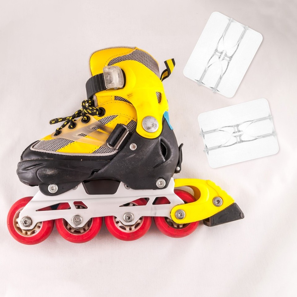 2 Pcs Ice Skate Display Stand Transparent Roller Skates Holders Skating ...