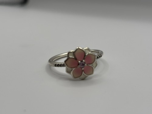 Pandora Magnolia Bloom Pink Flower Ring Ale 925 Size 54 | eBay UK