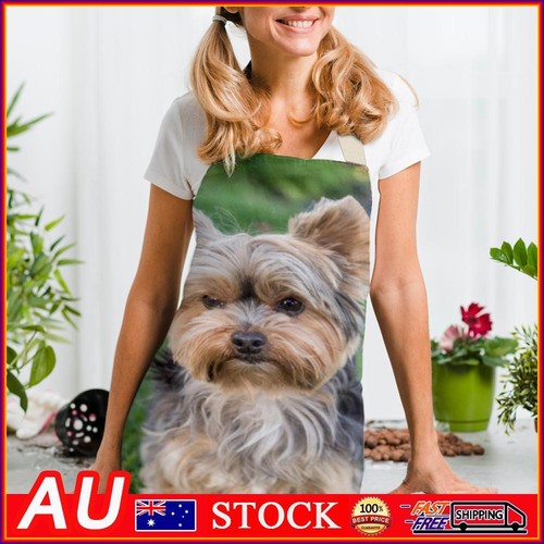 Printed Linen Apron Yorkshire Waterproof Kitchen Bibs Oilproof Pinafore ...