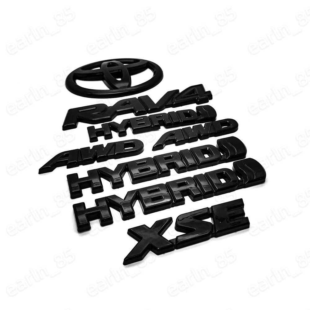 OVERLAY !! 2019 - 2025 TOYOTA RAV4 XSE AWD Hybrid GLOSS BLACK OUT ...
