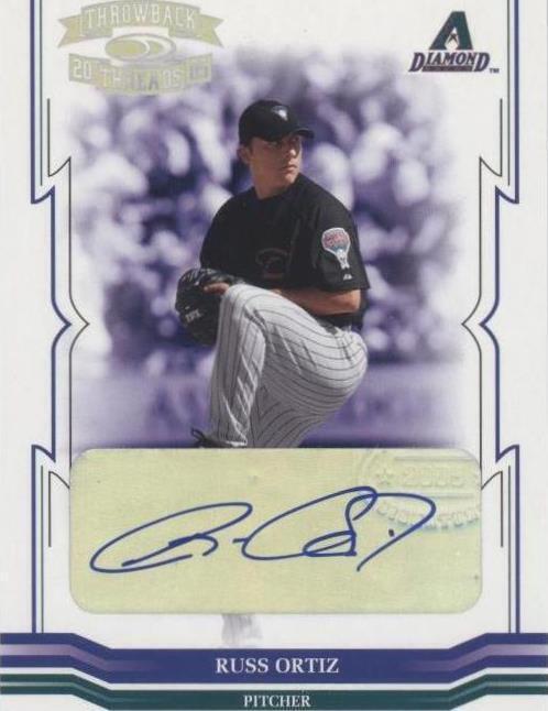 2005 Donruss Throwback Threads - Russ Ortiz #149 Signature Marks /25 ...