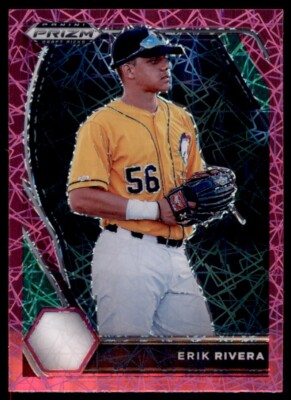 2021 Panini Draft Pick Pink Velocity Erik Rivera Puerto Rico Baseball ...