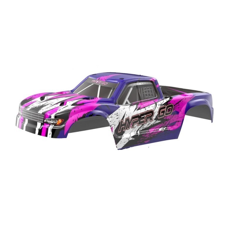MJX Hyper Go Body shell 1/16 Clipless Pink fits 16208 Part Number 1601D ...