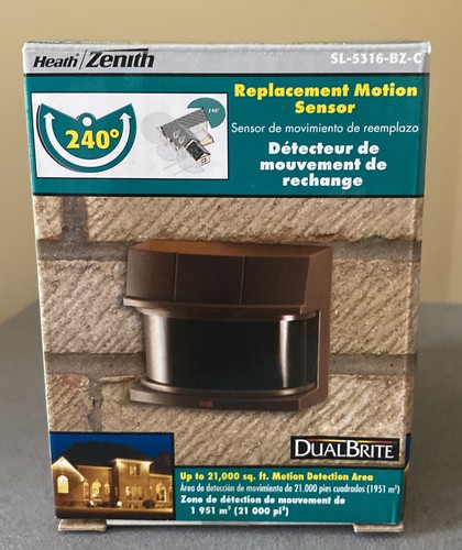 Heath Zenith SL-5316-BZ Replacement Motion Sensor w/ DualBrite Bronze ...